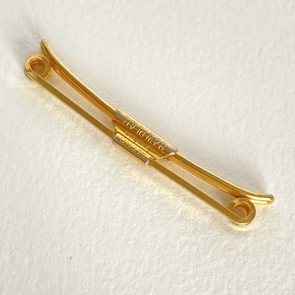 C1930 Mens Swank B&W Plate Collar Bar Stay Gold Plate… - Gem